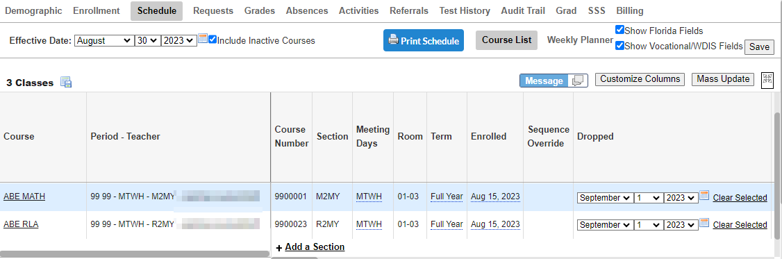 WDIS Dropping, Re-enrolling and Withdrawing Students – PAEC Help Desk