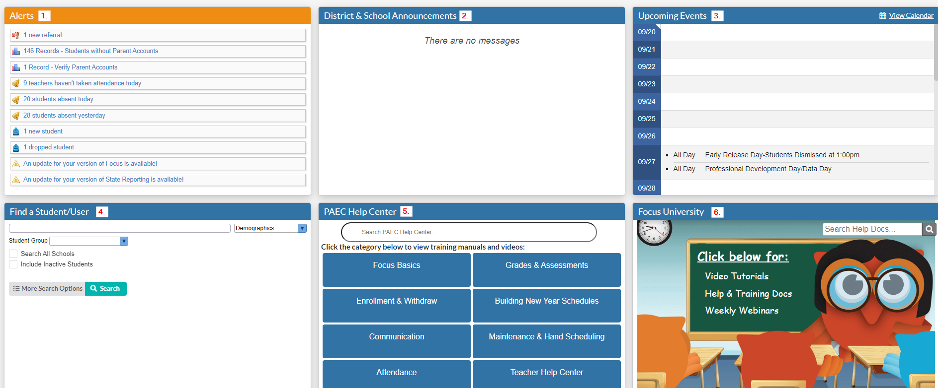 Focus Portal Basics – PAEC Help Desk