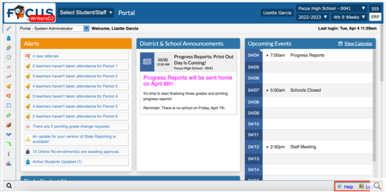Focus Portal Basics – PAEC Help Desk