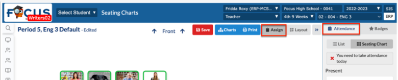 Seating Chart Attendance – PAEC Help Desk