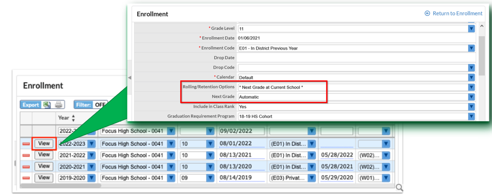 Rollover/Rolling Retention Option, Grade Promotion Status, & Good Cause ...