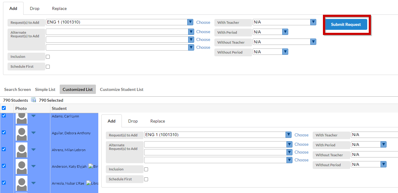 Mass Requests – PAEC Help Desk
