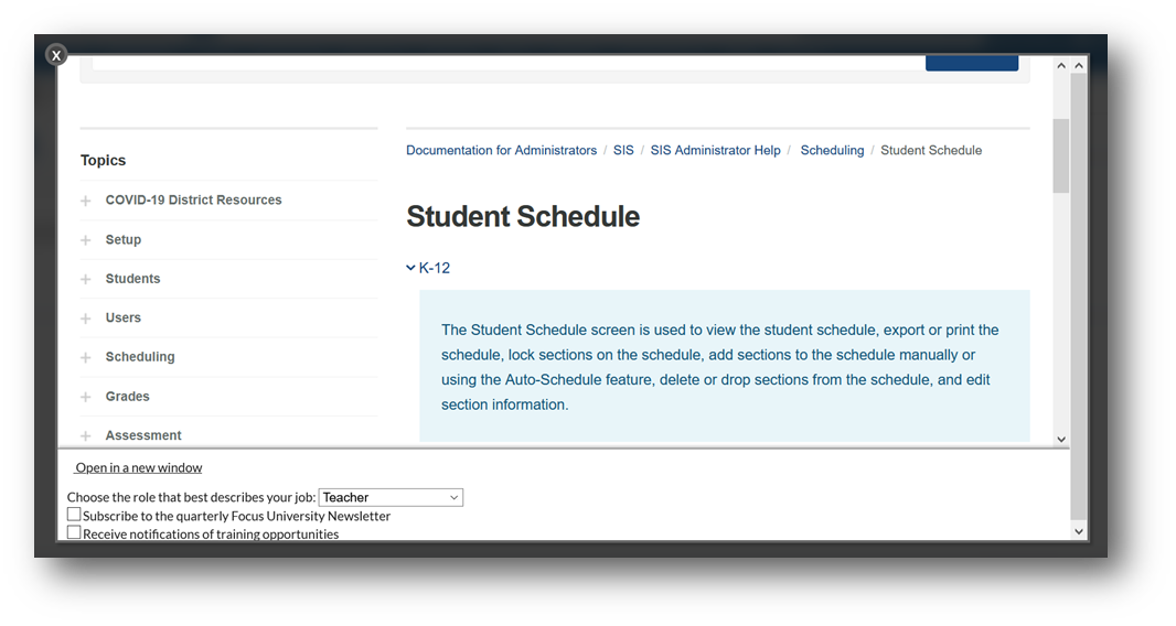 Focus Portal Basics – PAEC Help Desk