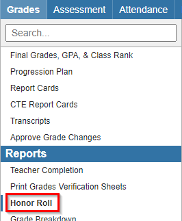 Grades Reports – PAEC Help Desk